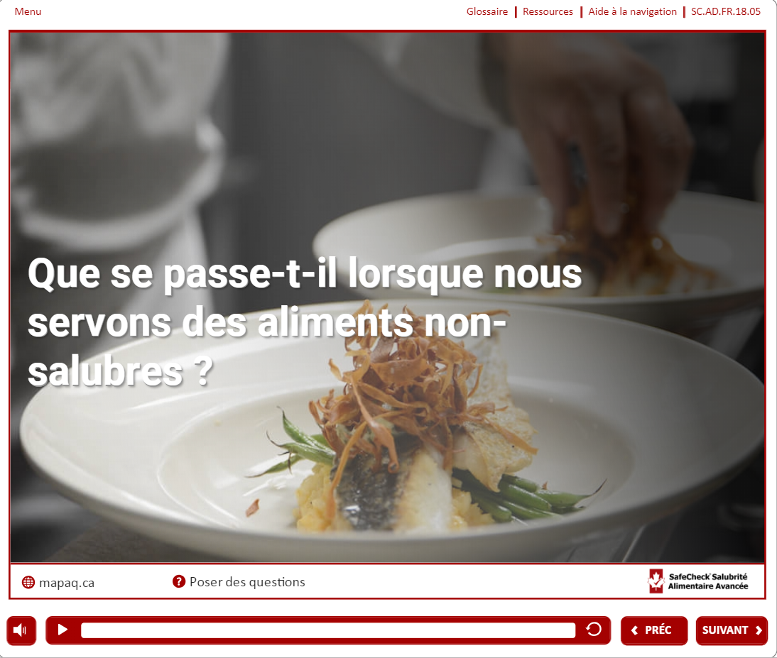 SafeCheck Advanced Food Safety - French Language Version - Online - In ...